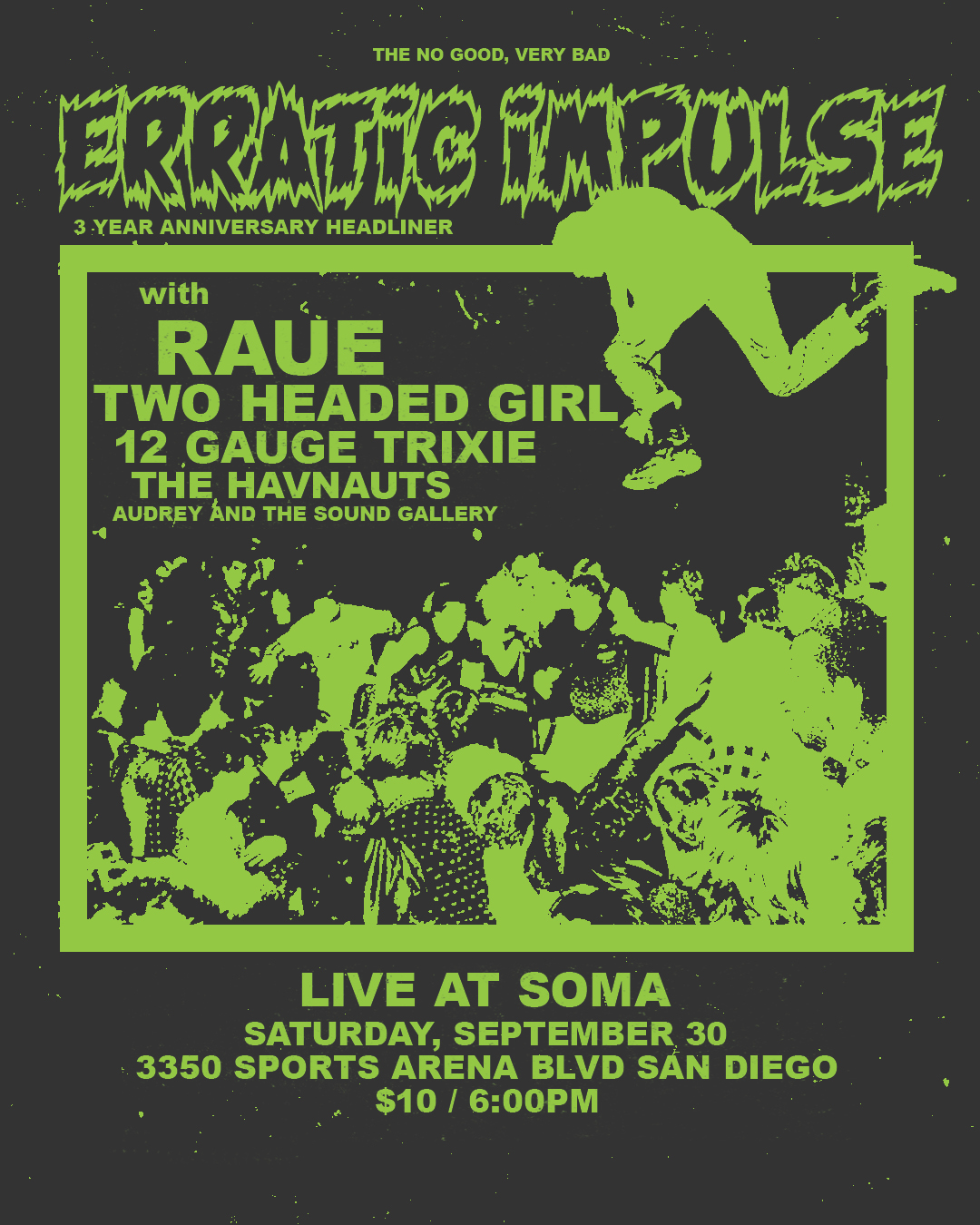 Erratic Impulse + Guests - SOMA San Diego